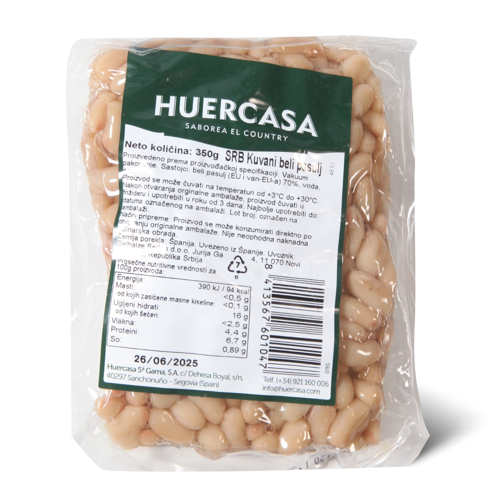 ANECOOP PRAHA | Pasulj beli kuvani 350g | Maxi