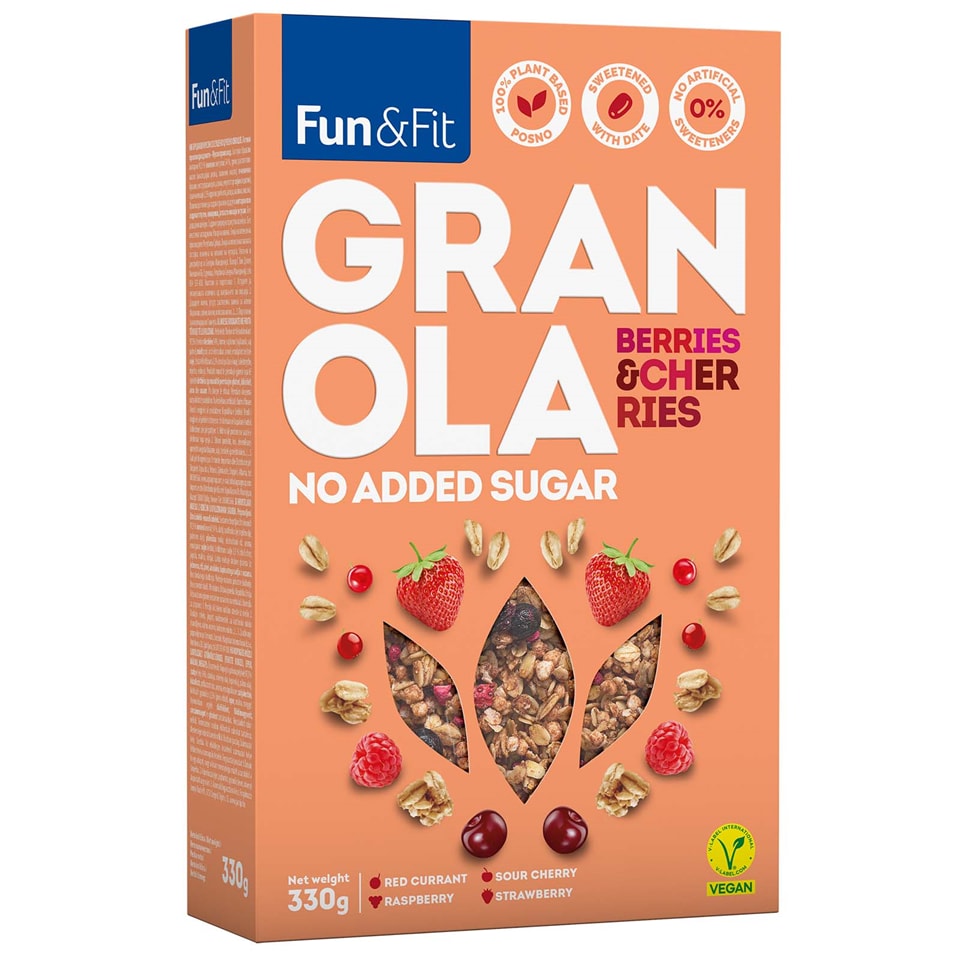 Fun&Fit | Musli Granola crveno voce 330g | Maxi