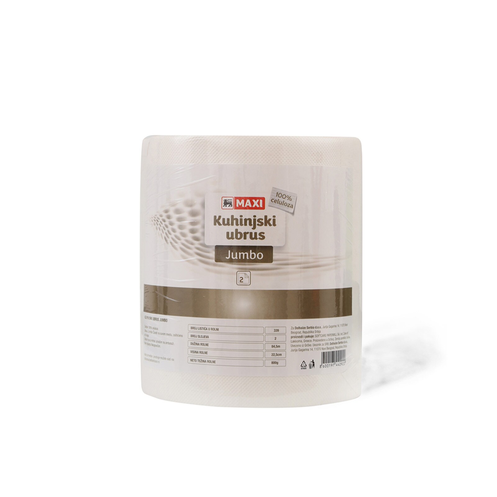 Maxi | Ubrus beli dvoslojni Jumbo Maxi 1/1 | Maxi