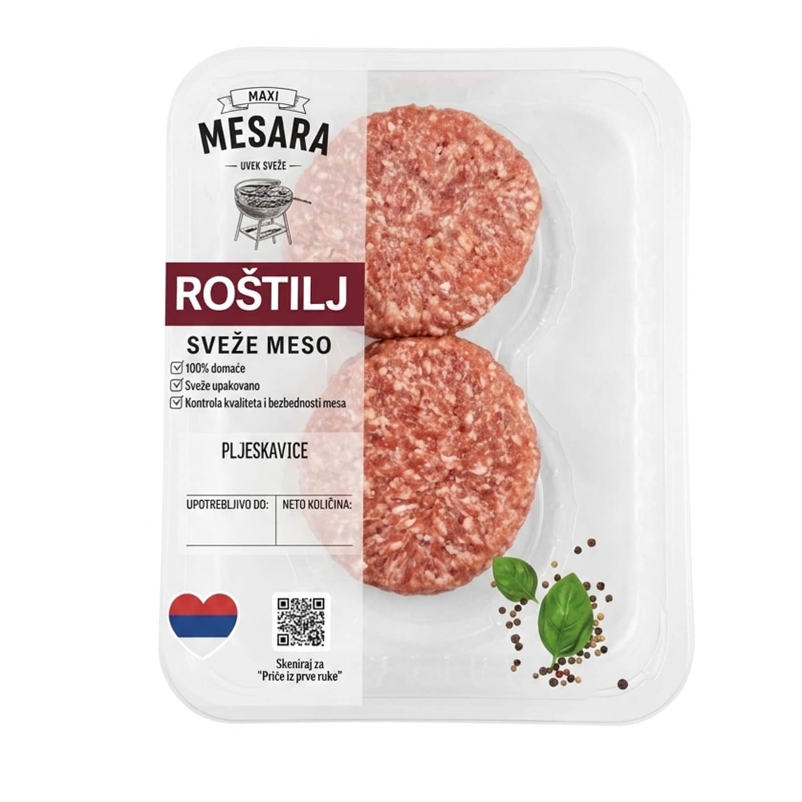 ZEMLJOR. ZADRUGA TRLIC | Pljeskavica 250g | Maxi