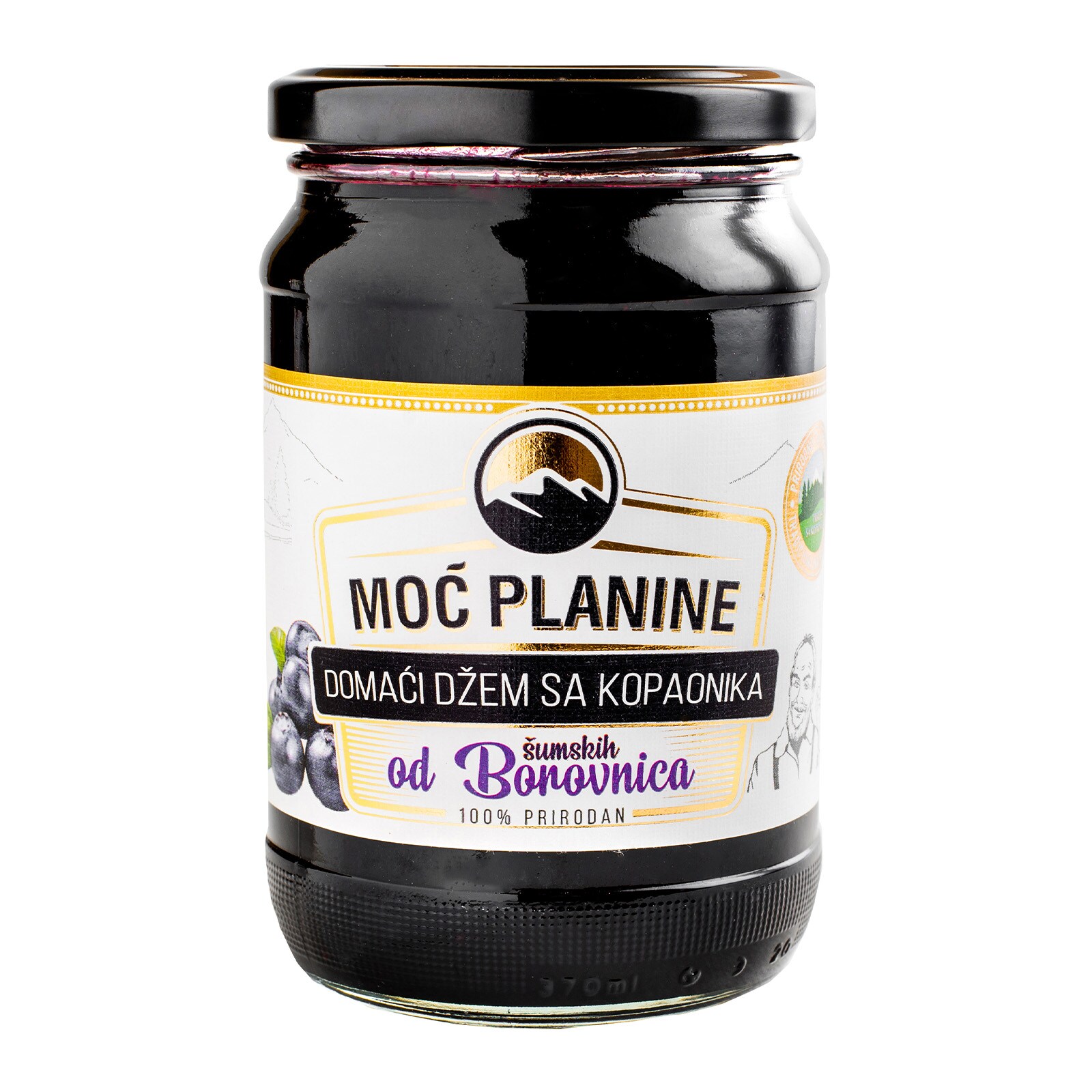 MOC PLANINE | Dzem dom.div.borovnica Moc planine 420g | Maxi