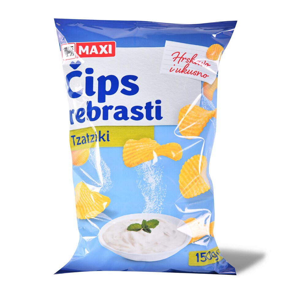 Maxi | Cips rebrasti tzatziki Maxi 150g | Maxi
